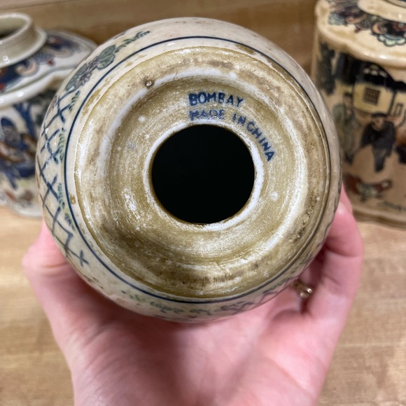 Accents | Vintage Set Of Chinese Bombay Vases And Egg | Poshmark